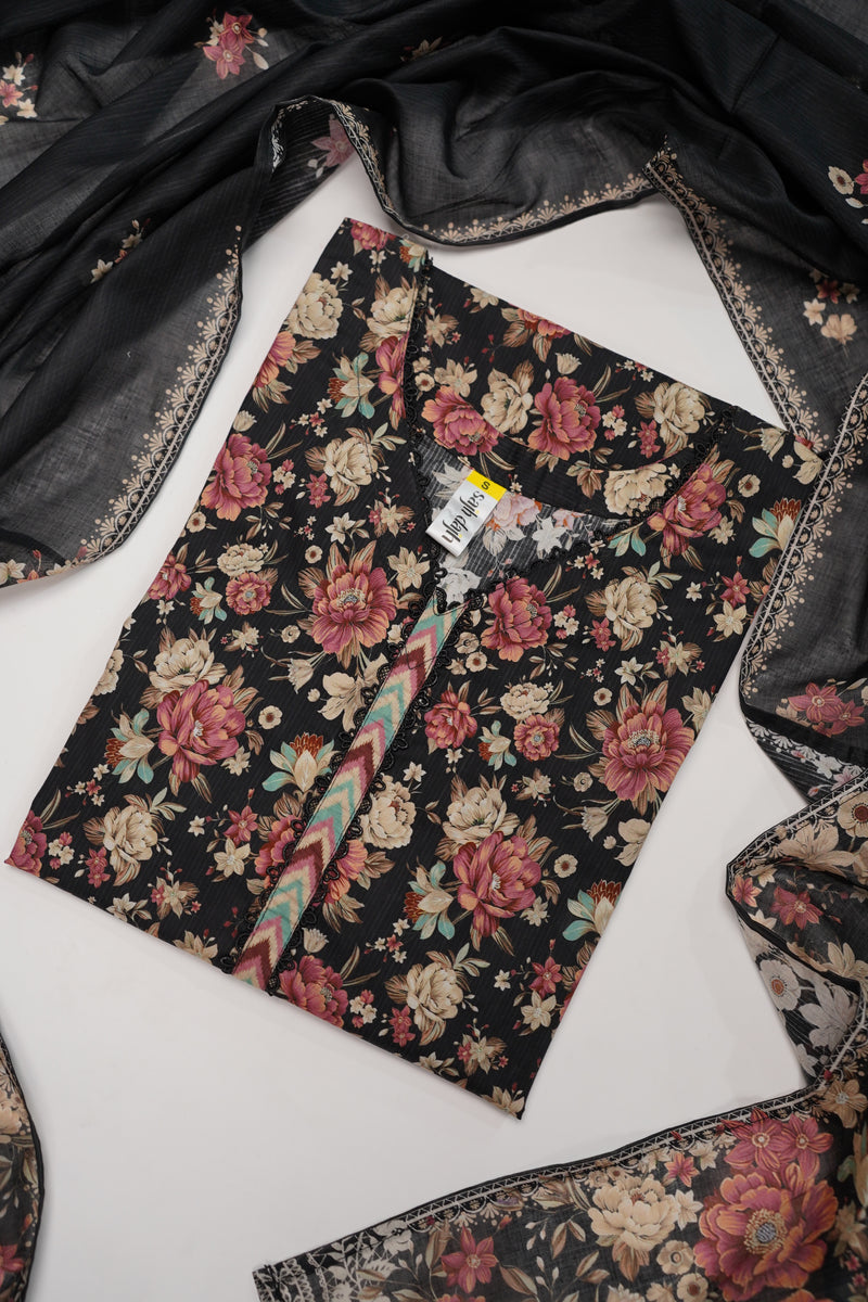 Rozi - Luxury Cotton Lawn Outfit With Voile Dupatta - Ready to Wear PD ...