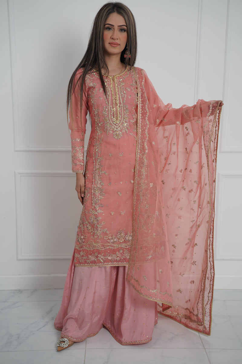 Tehwar - Luxury Organza Outfit with Organza Dupatta - Ready to Wear MC ...