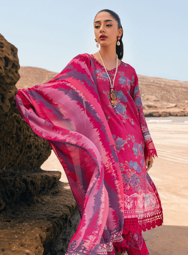 Nureh - The Luxury Lawn - Summer Collection -D1 – Sajh Dajh