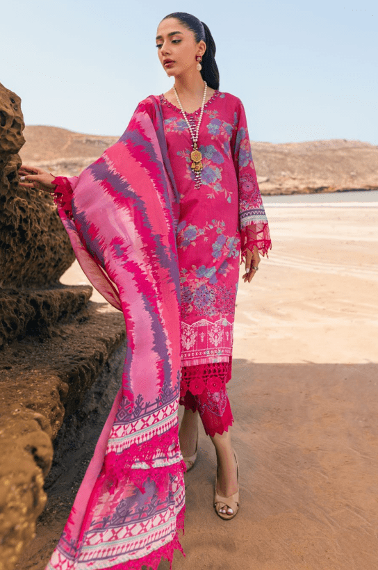 Nureh - The Luxury Lawn - Summer Collection -D1 – Sajh Dajh