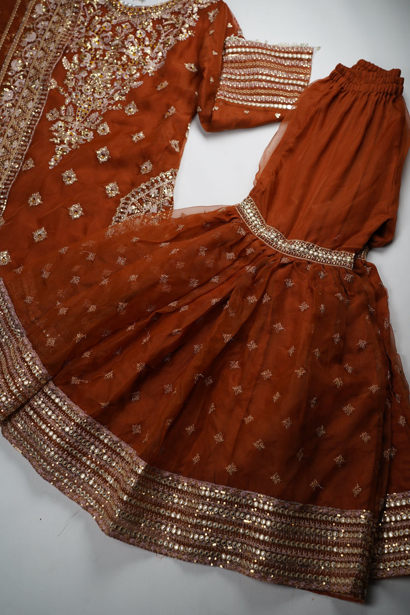 Tehwar - V4 - Luxury Festive Collection with Gharara - Organza - Ready ...